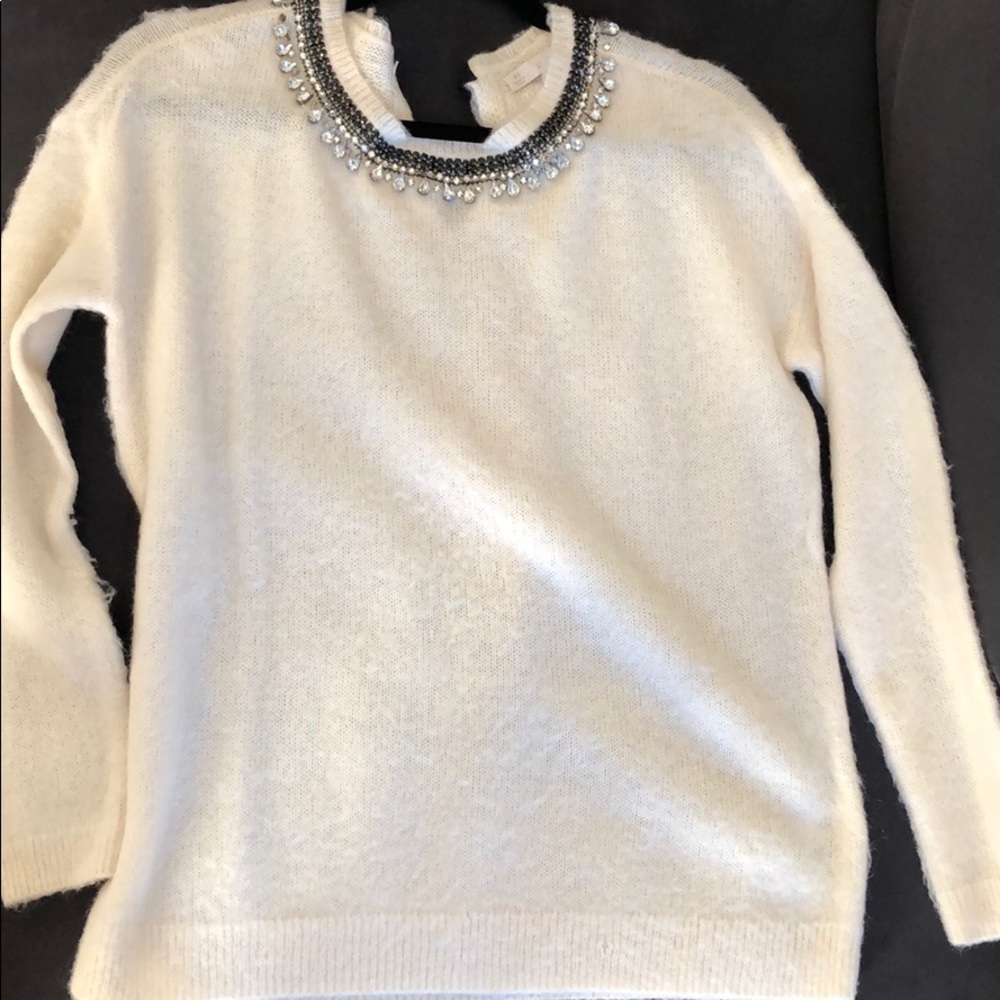 Super Soft & Chic Embellished Sweater - Gem